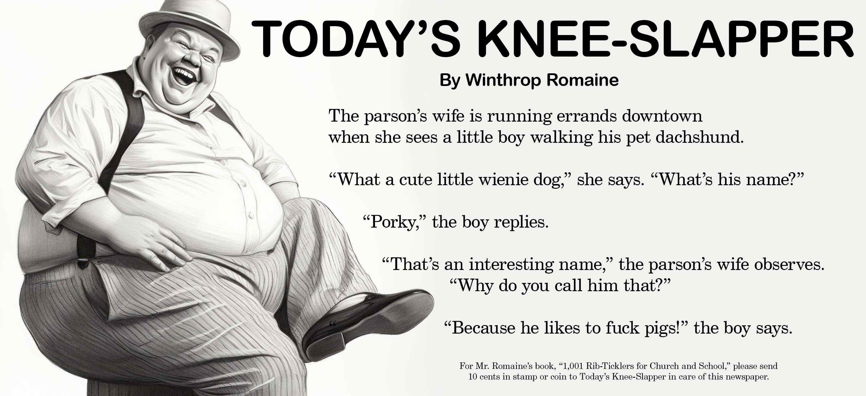 Newspaper jokes: From punchlines to flatlines – L.T. Hanlon